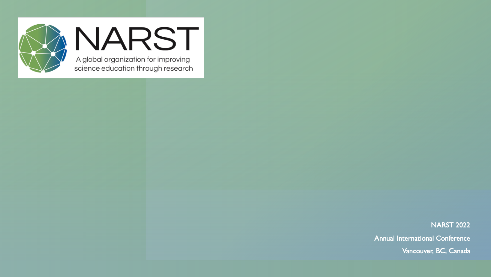 NARST 2022 background images | NARST